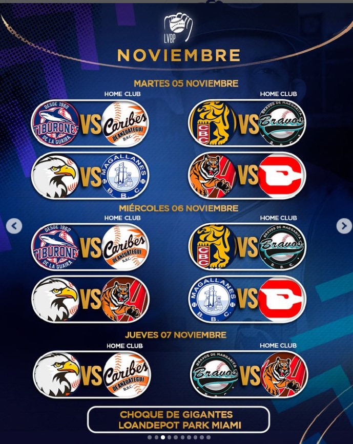 Definido el calendario de la LVBP Temporada 2024-2025 - BeisbolPlay
