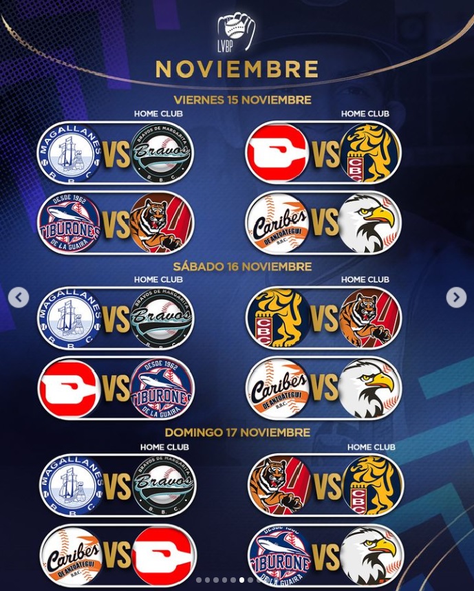 Definido el calendario de la LVBP Temporada 2024-2025 - BeisbolPlay